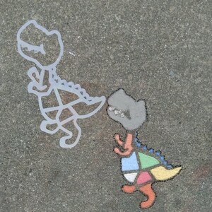 Stencil Stylz 6 Piece T-REX BRACHIOSAURUS Triceratops,stegosaurus ...