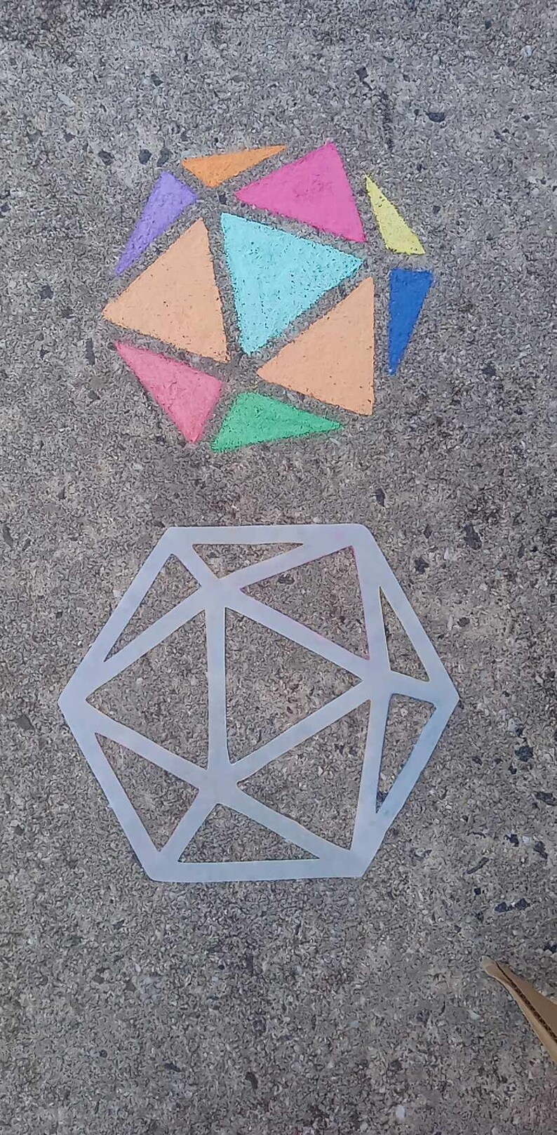 Chalk, Stencils, Sidewalk Chalk, Coloring, Art, Children's Art Stencil ...