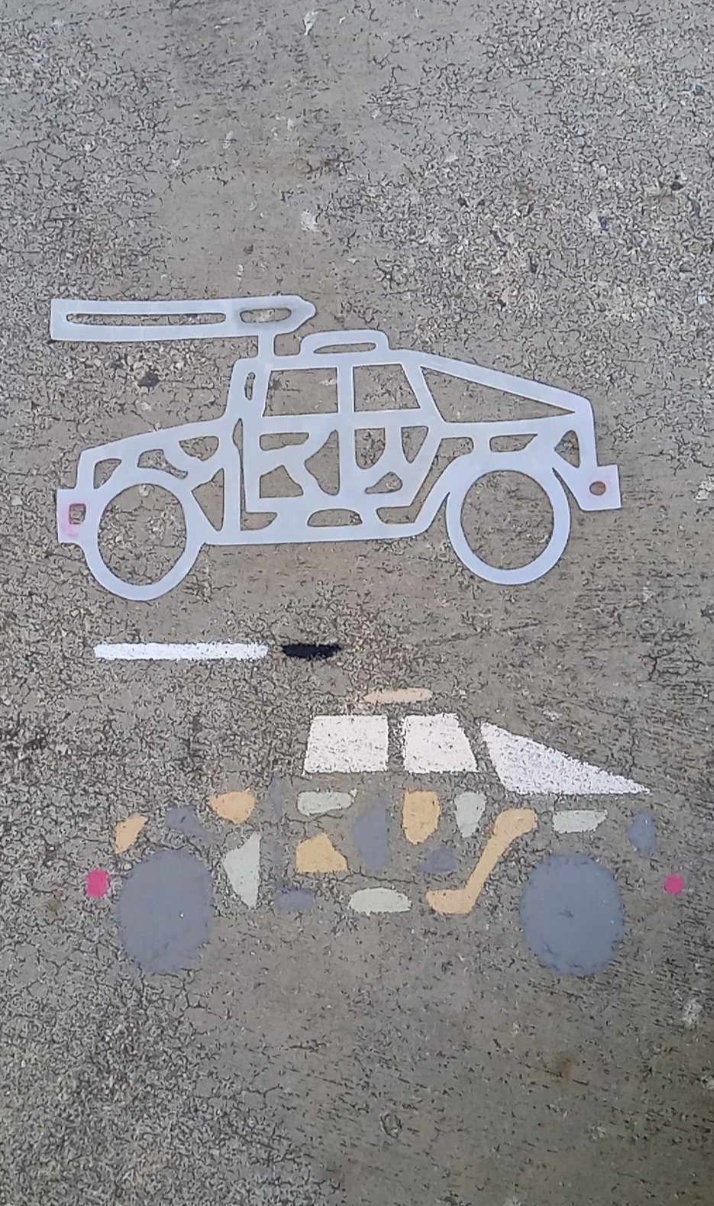 6 Military Vehicle Stencil Stylz/camouflage Coloring - Etsy
