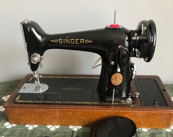 Vintage Singer Sewing Machine 201 C1950 Rare Collectible - Etsy