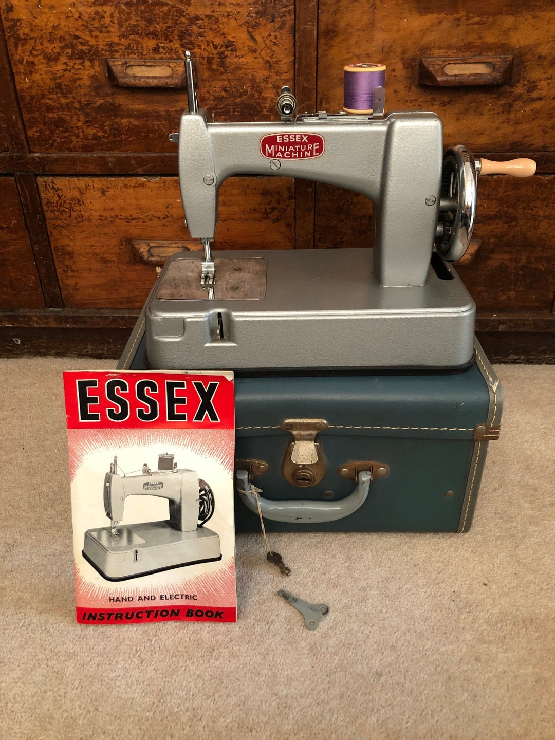 Essex Miniature Childs Sewing Machine Hand Crank - Etsy