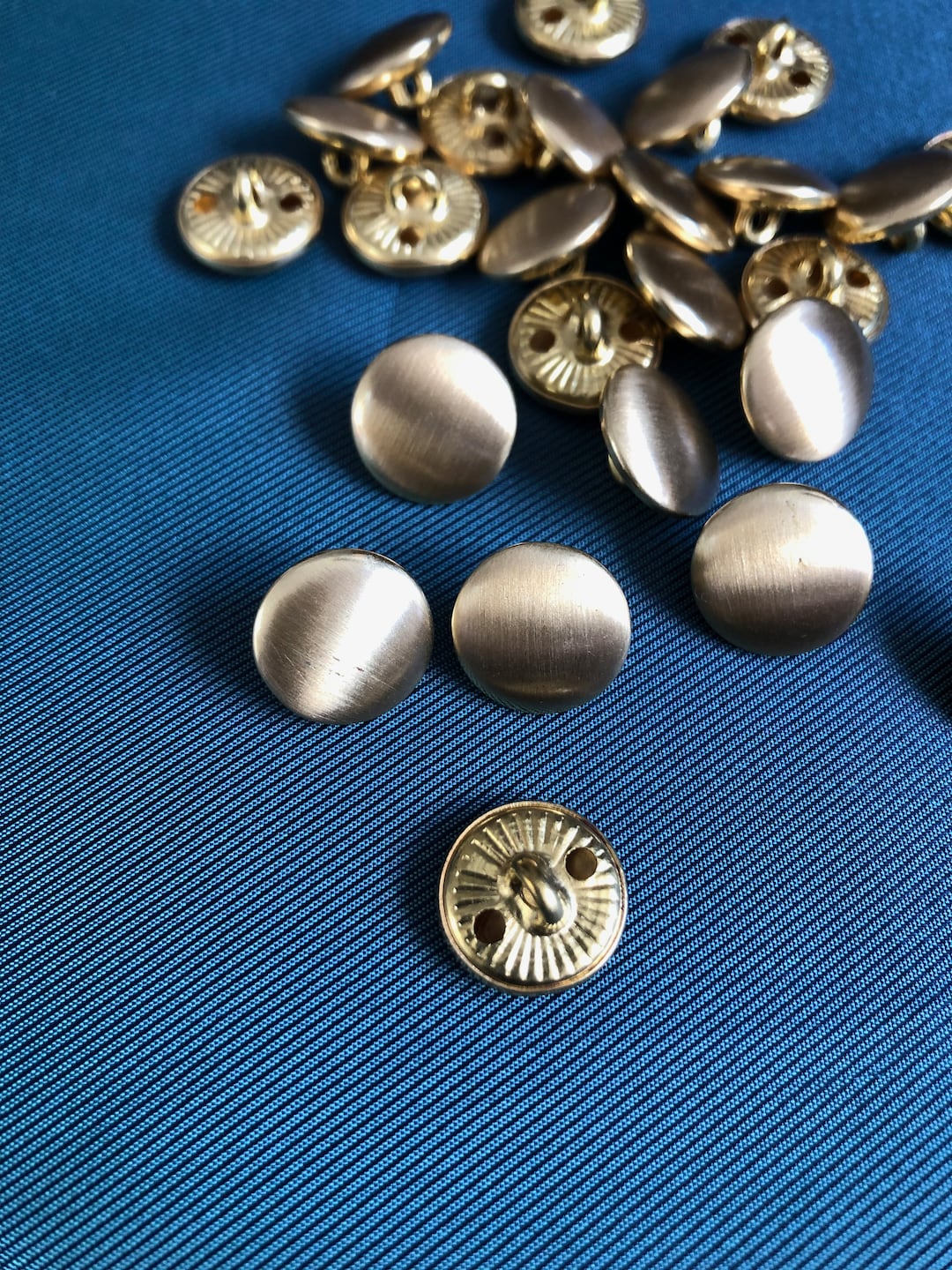 Buttons, Vintage Gold Coloured Buttons - Etsy
