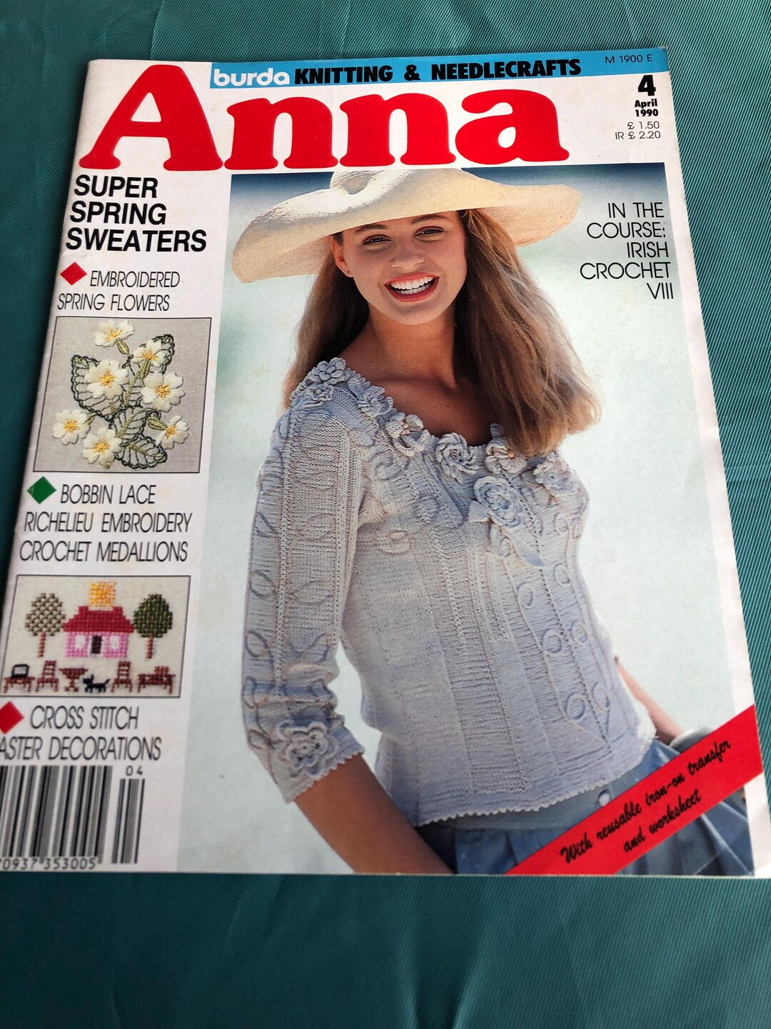 Anna, Burda Knitting and Needlecrafts Magazine April 1990 - Etsy