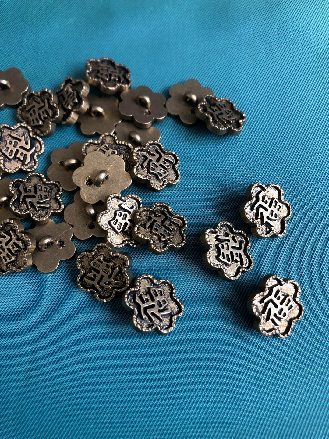 Buttons, Vintage Old Gold Coloured Buttons - Etsy