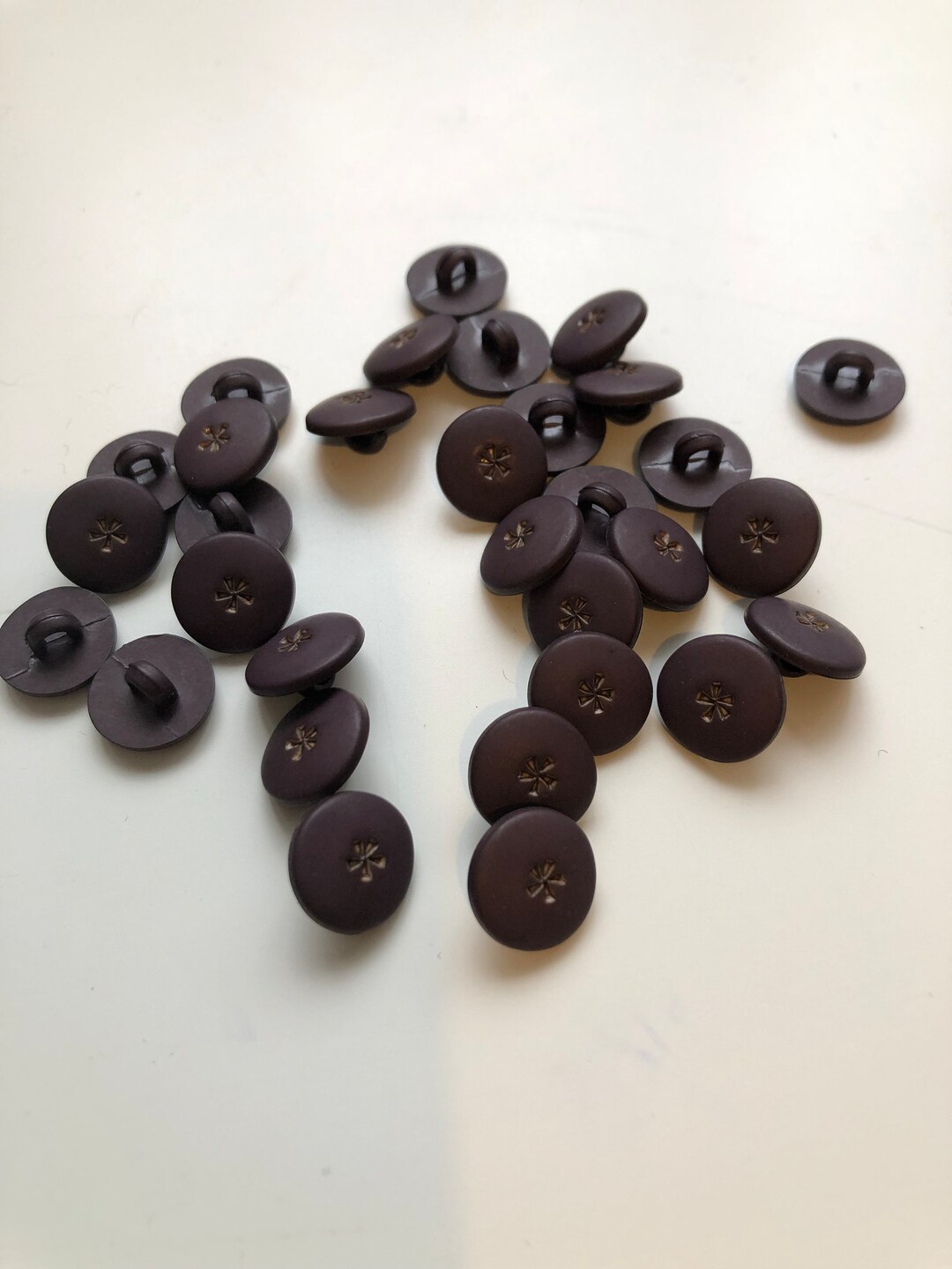 Buttons, Vintage Very Dark Purple Boot Buttons - Etsy
