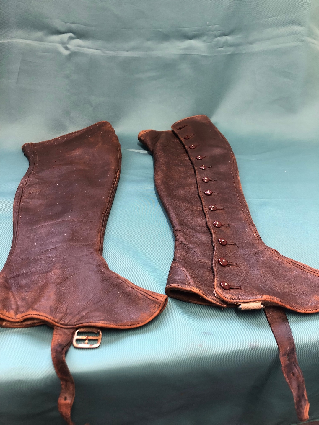 1930's Vintage Childs Leather Gaiters, Spats - Etsy