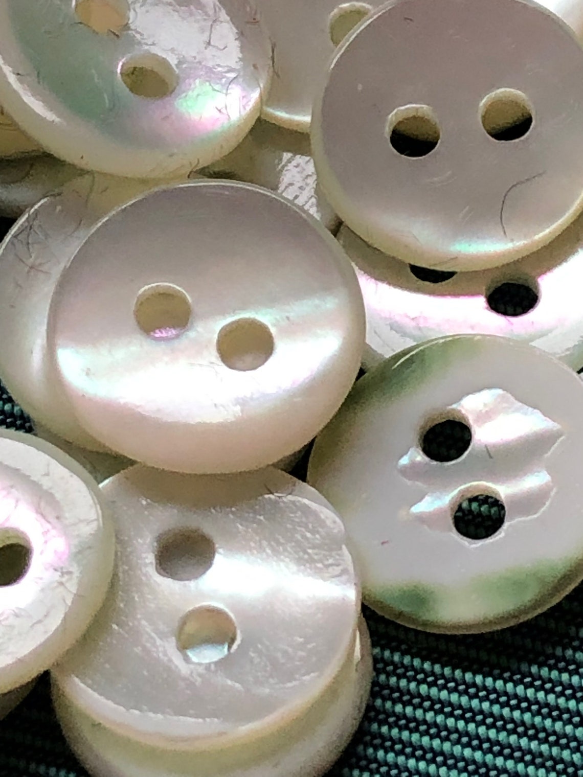 Bag of 10 Vintage Shell Buttons - Etsy