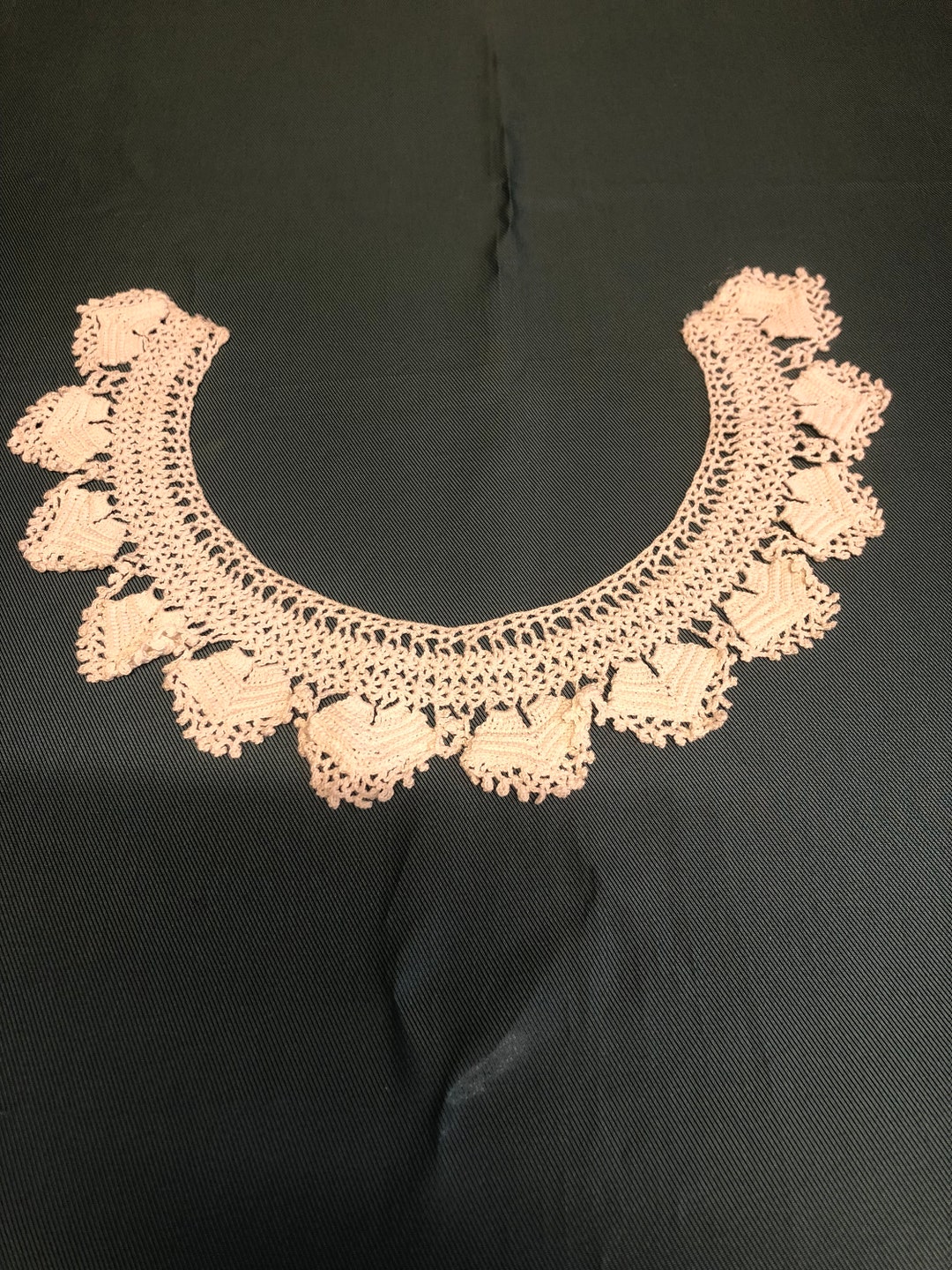 Vintage Handmade Lace Tatting Collar - Etsy