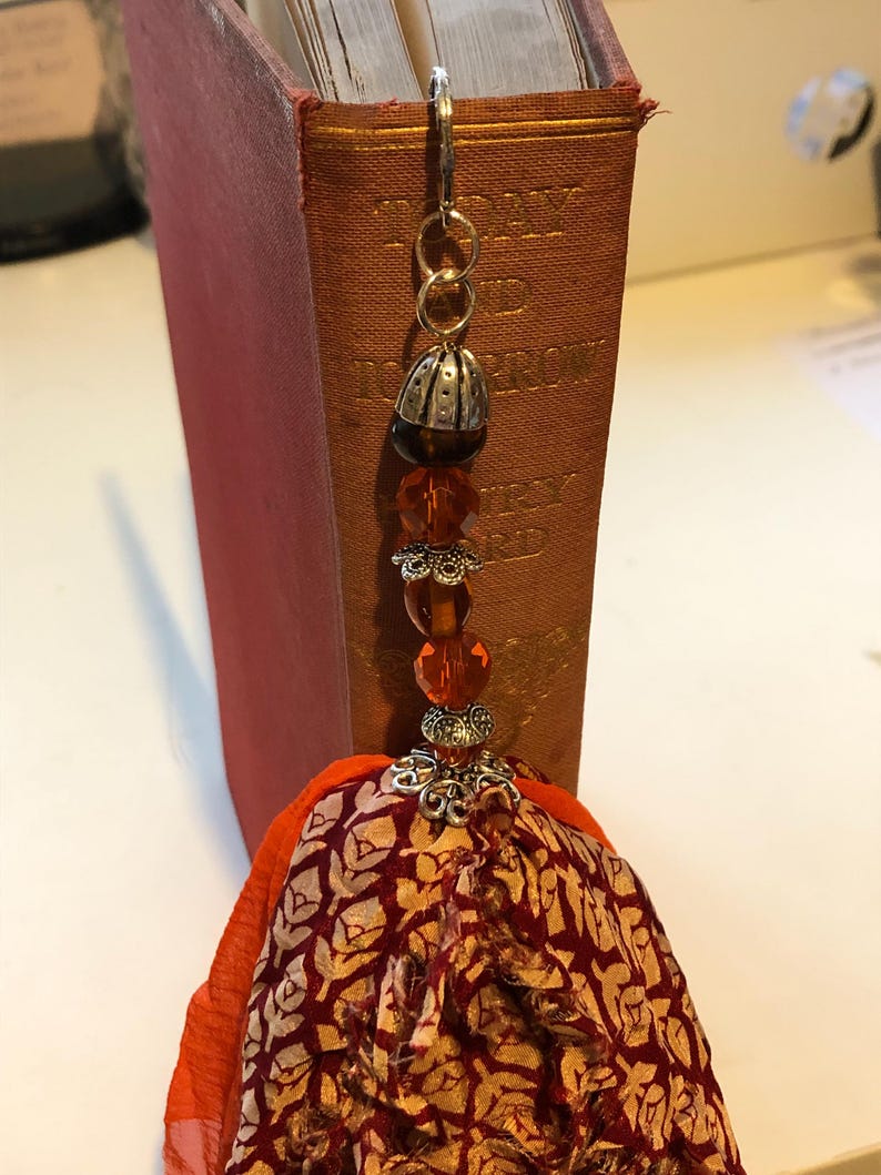 Vintage Sari Tassel Bookmark - Etsy UK