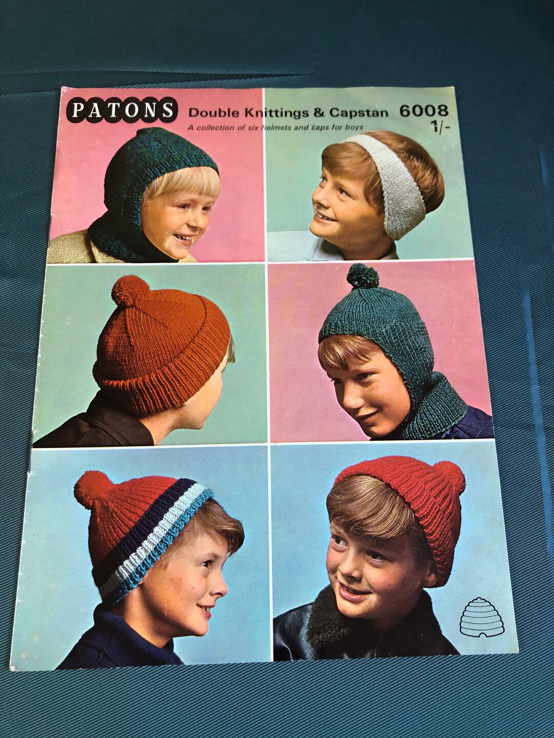 Vintage Patons Knitting Pattern: Hats, Caps (age 8-16) - Etsy