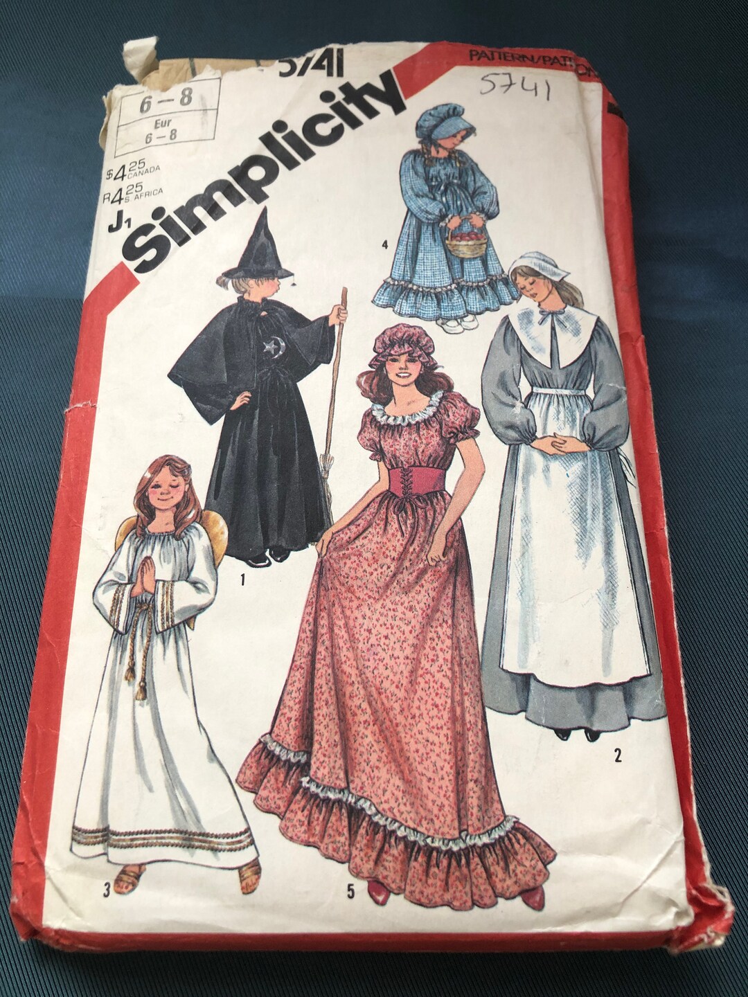 Simplicity Sewing Pattern, Costumes, Vintage, Part Cut, Complete ...