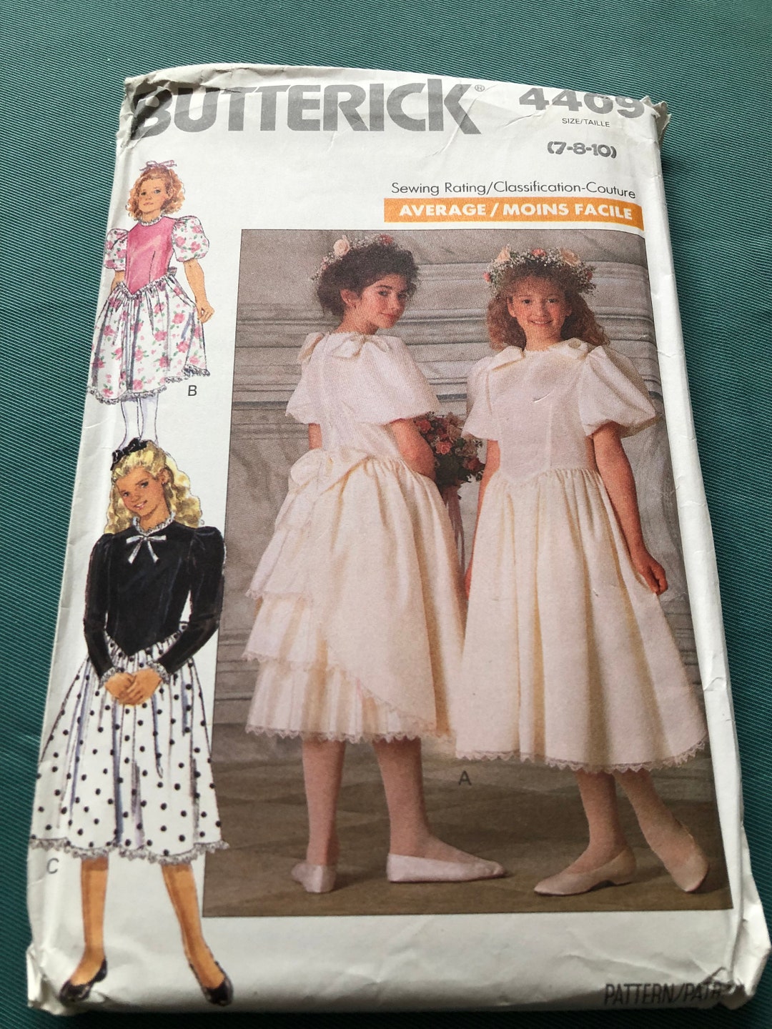 Bridesmaid, Flower Girl Paper Pattern, Factory Folded, Butterick 4409 ...