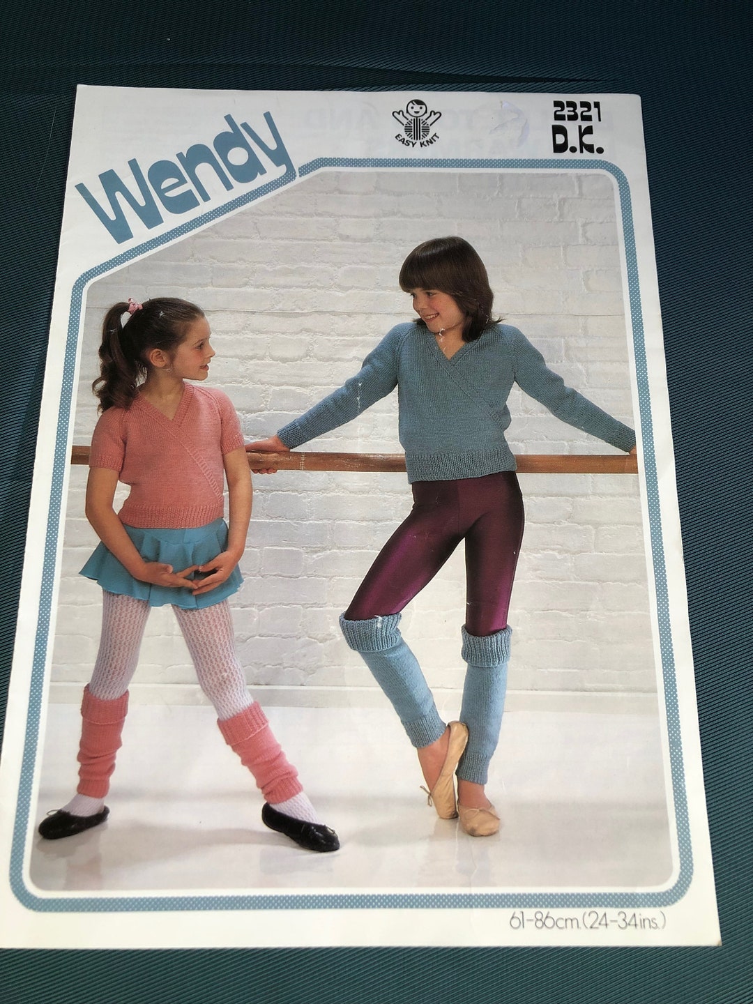 Paper Vintage Knitting Pattern Wendy Easy Knit 2321 - Etsy