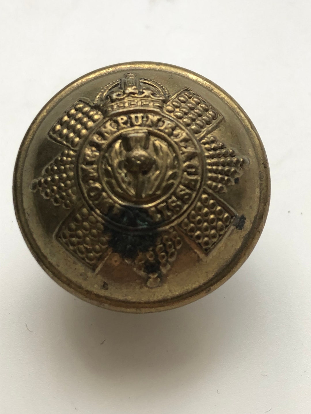 British Military Brass Buttons, Scots Guards Regiment Tunic Button - Etsy