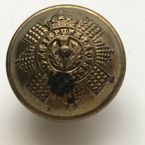 British Military Brass Buttons, Scots Guards Regiment Tunic Button - Etsy