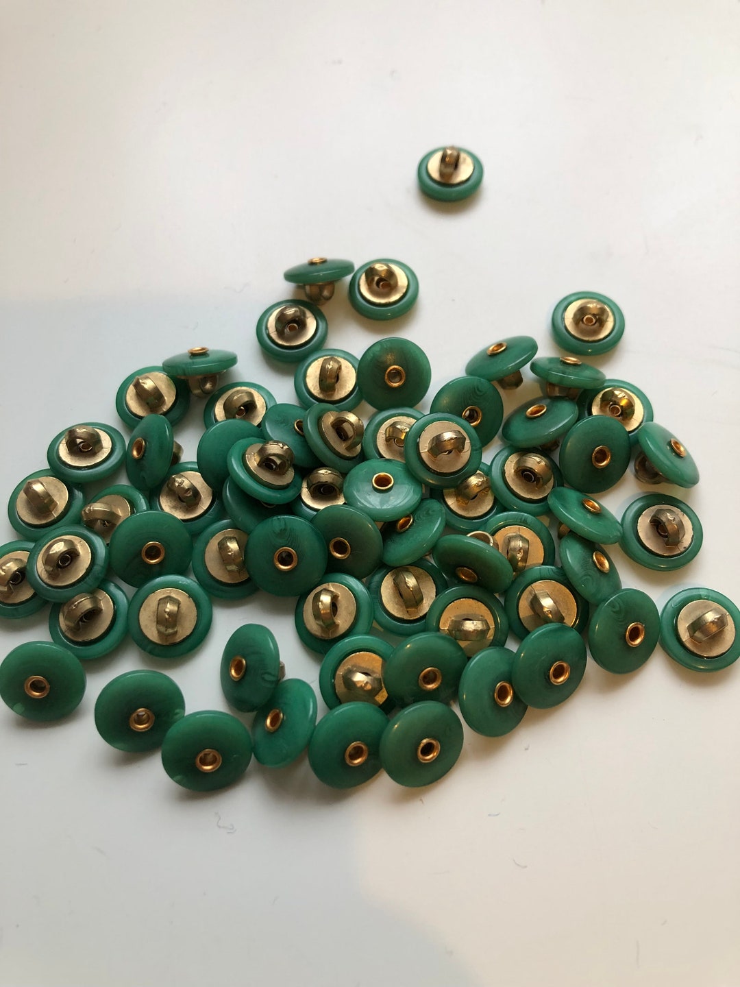 Buttons, Vintage Green Boot Buttons - Etsy
