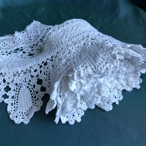 Vintage White Crochet Lace, Extra Wide Lace - Etsy