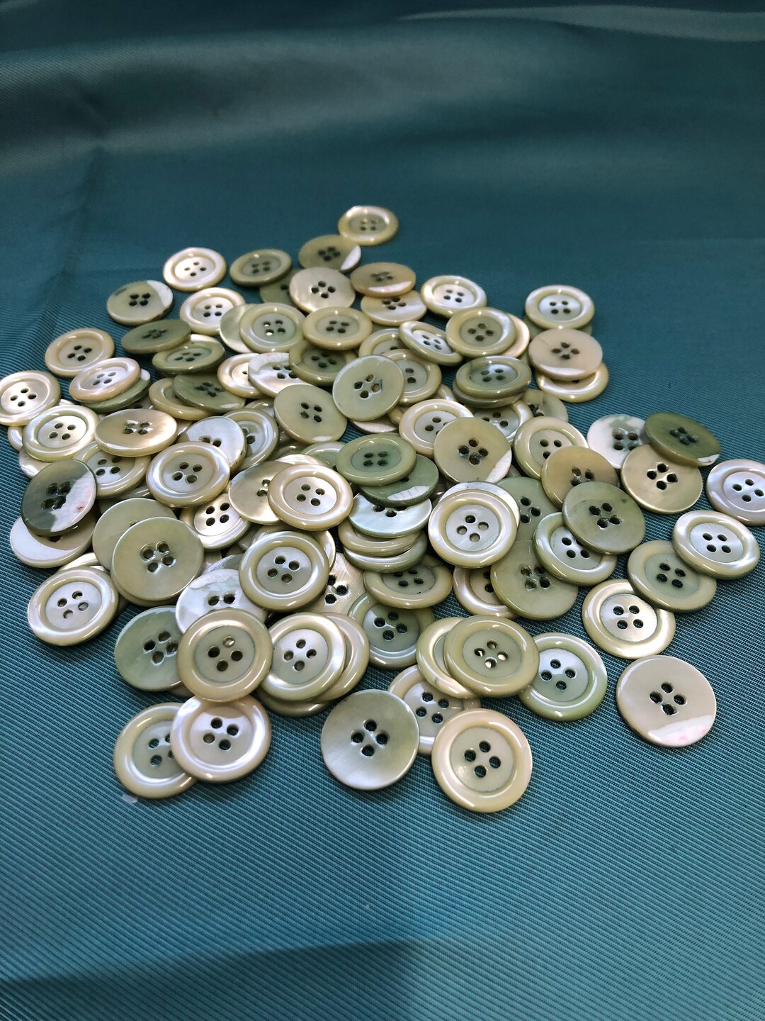 Vintage Mother of Pearl, Shell Buttons - Etsy