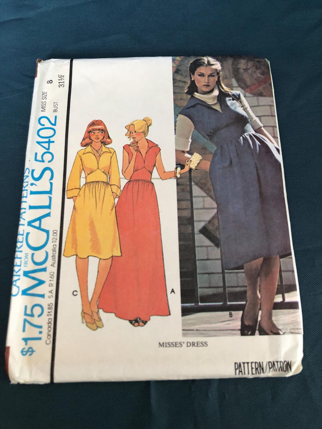 Ladies Dress Paper Sewing Pattern, Factory Folded, Mccalls 5402 - Etsy