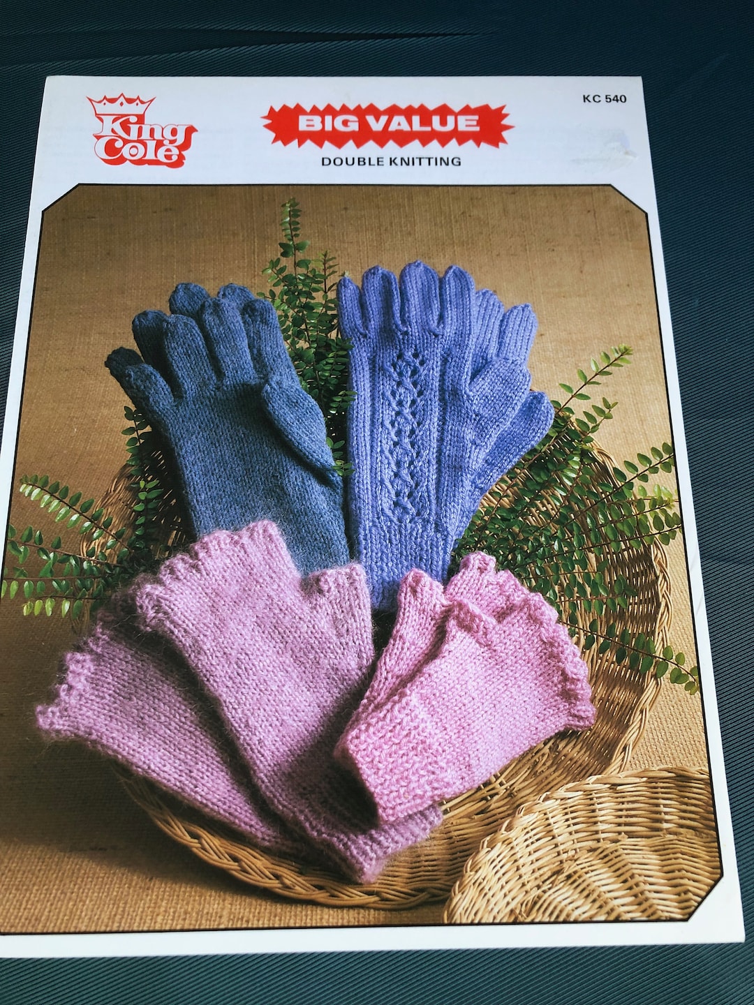 Paper Vintage Knitting Pattern King Cole, Double Knit KC540 - Etsy