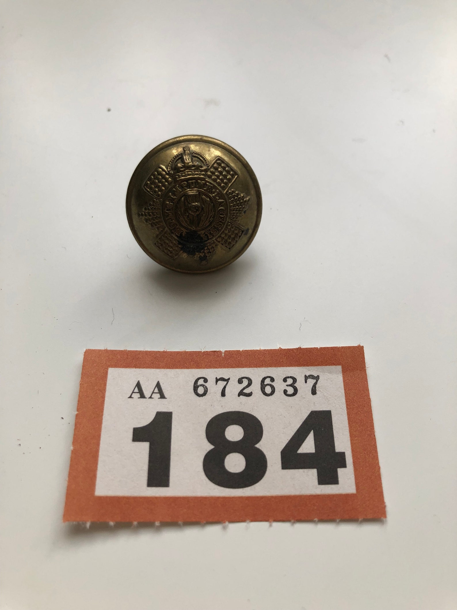 British Military Brass Buttons, Scots Guards Regiment Tunic Button - Etsy