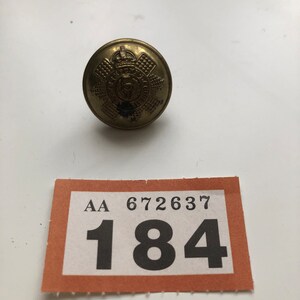 British Military Brass Buttons, Scots Guards Regiment Tunic Button - Etsy