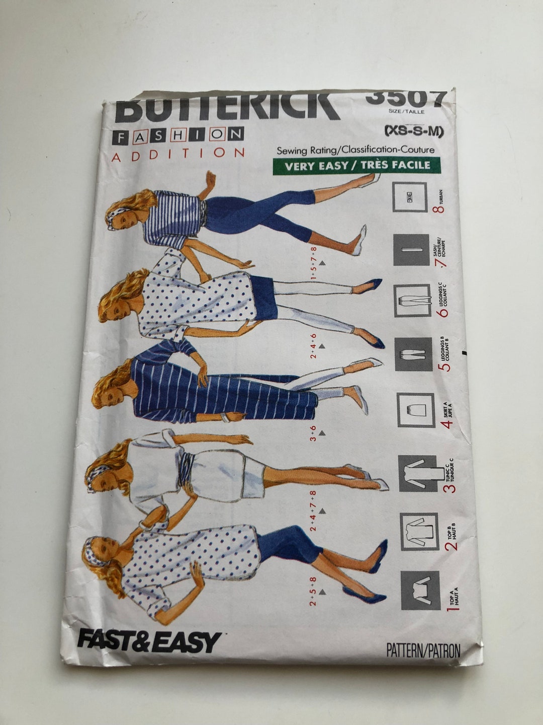 Butterick 3507 Sewing Pattern, Factory Folded Ladies Casual Wardrobe - Etsy