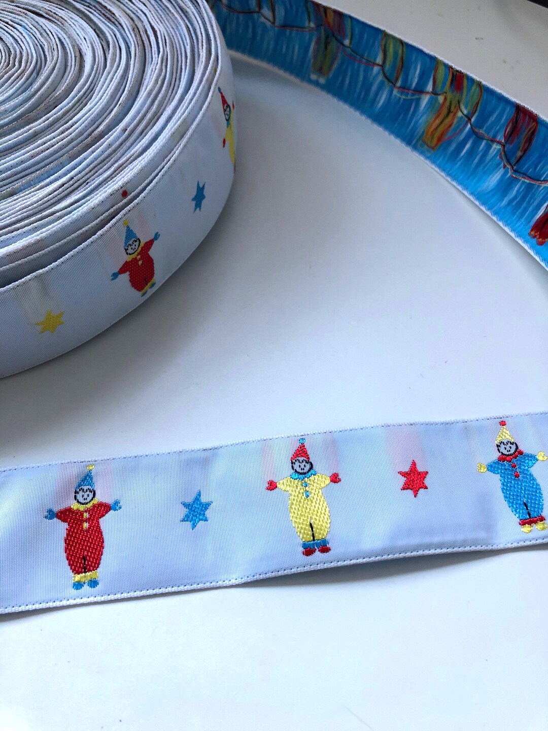 Vintage Ribbon, Woven Clowns, Embellishment, Notions - Etsy