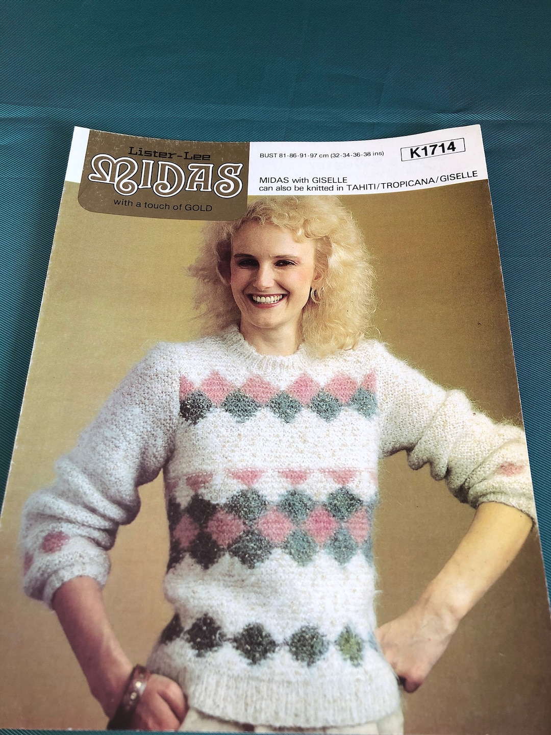 Paper Vintage Knitting Pattern Lister-lee K1714 - Etsy