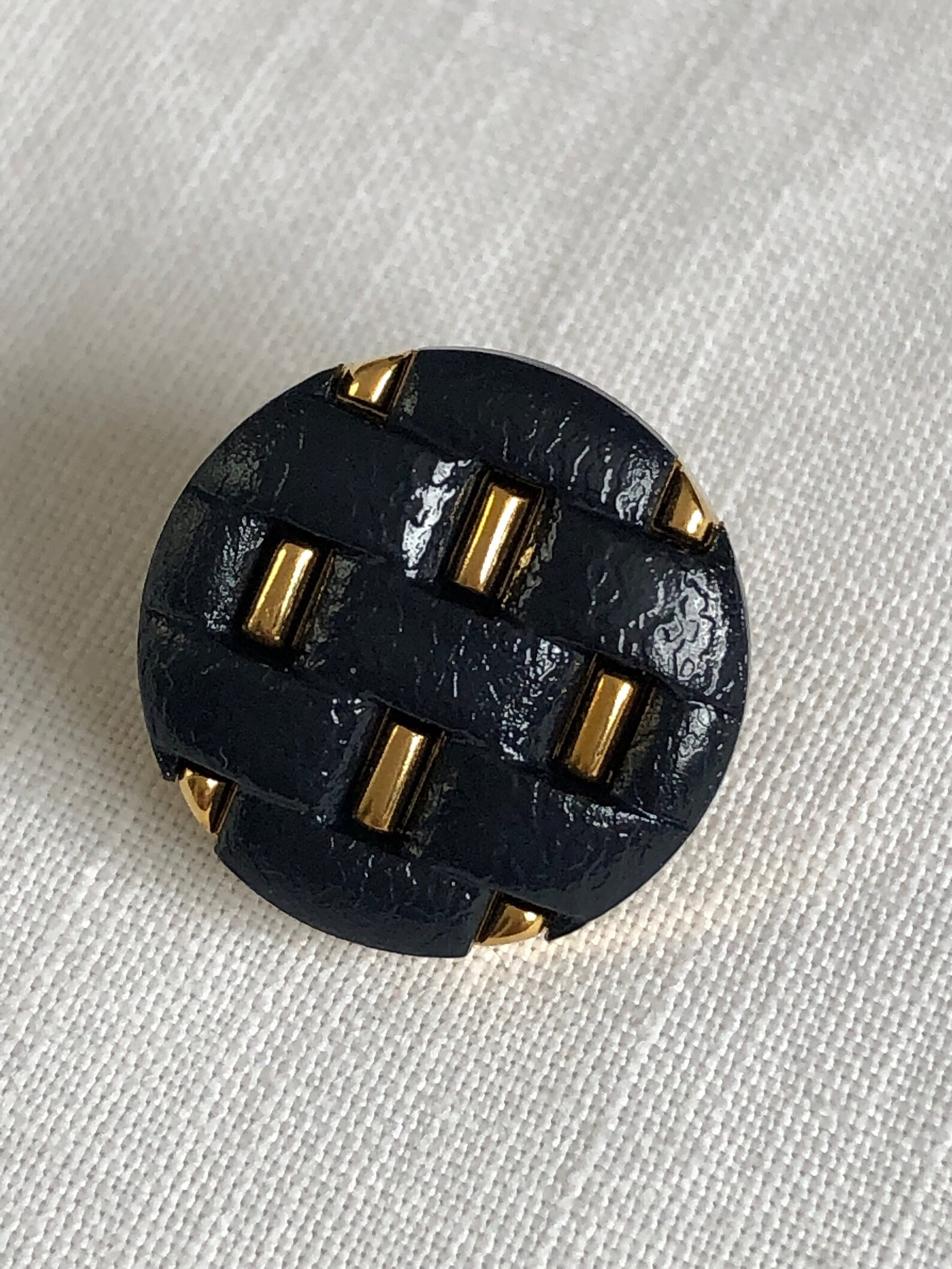 Buttons, Vintage Circular Dark Blue Fashion Buttons - Etsy