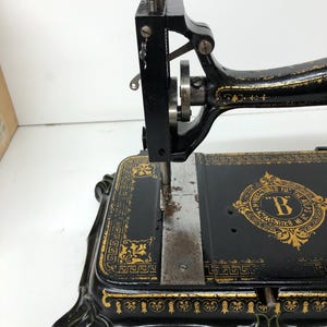 Atlas B Brunswick Sewing Machine - Antique - Cast Iron - Etsy