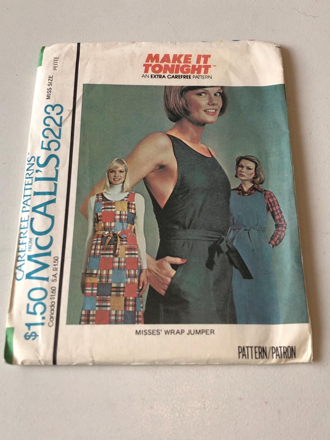 Ladies Wrap Dress Paper Sewing Pattern, Factory Folded, Mccalls 5223 - Etsy