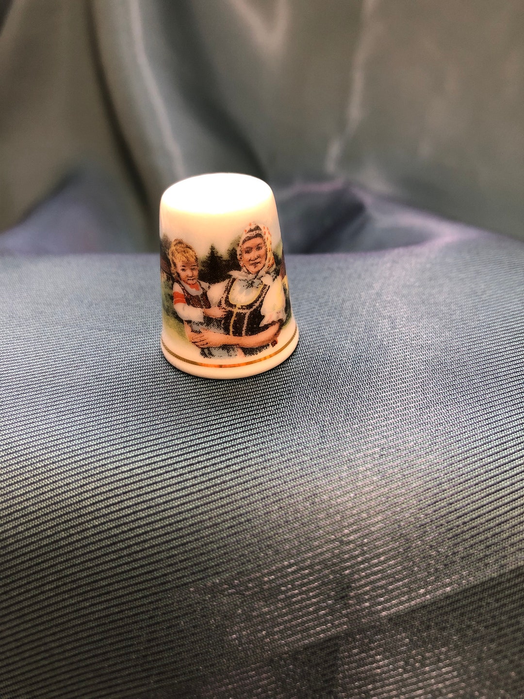 Vintage Thimble - Mother and Child - Etsy