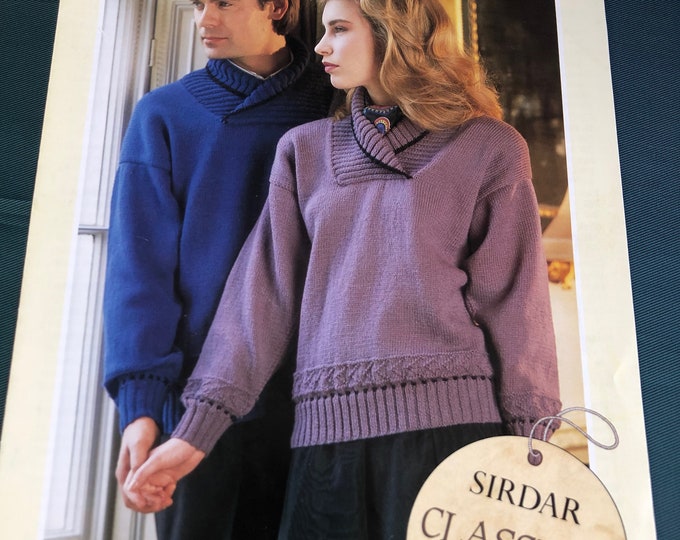 Paper Vintage Knitting Pattern Sirdar Pure Wool Double Crepe 8508 - Etsy