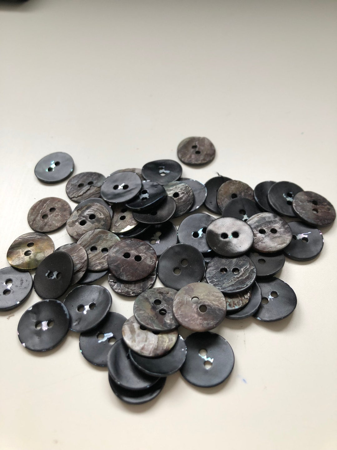 Vintage Shell Buttons - Etsy