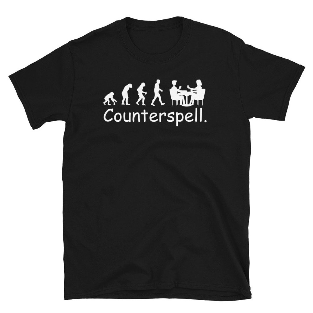 Counter Spell The Evolution Of Mtg Funny Magic The Gathering Counterspell Shirt From Geek On