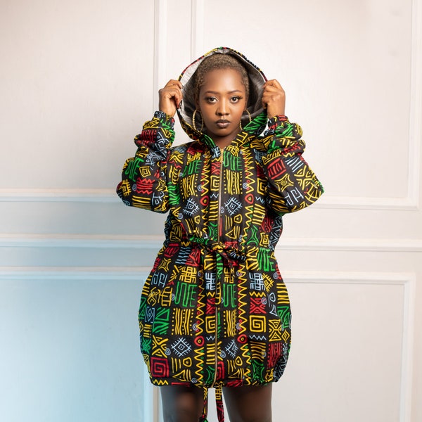 African Print Jacket - Etsy