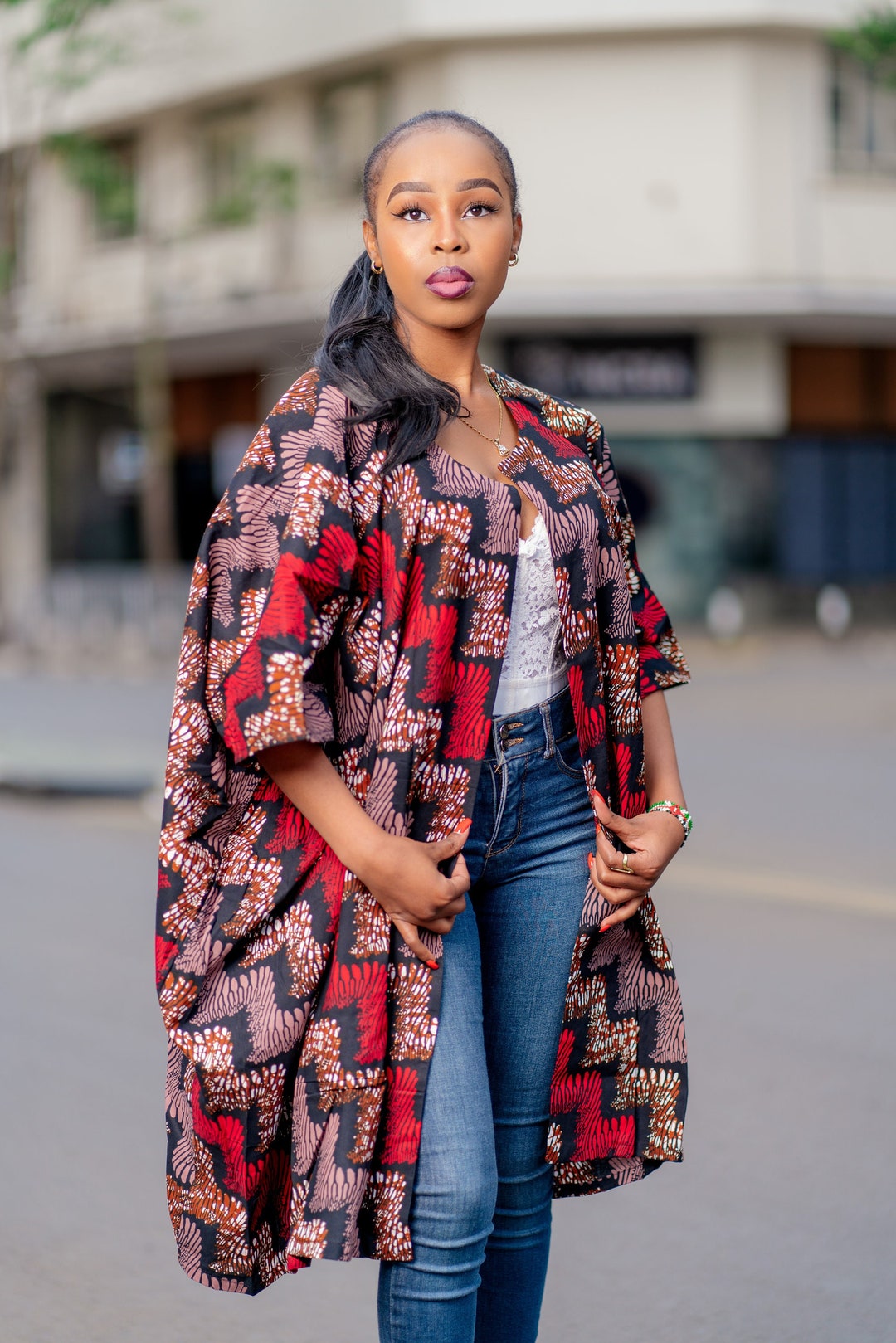 African Print Kimono, Ankara Kimono, African Kimono for Women, Oversized Kimono, Africa Kimono ...
