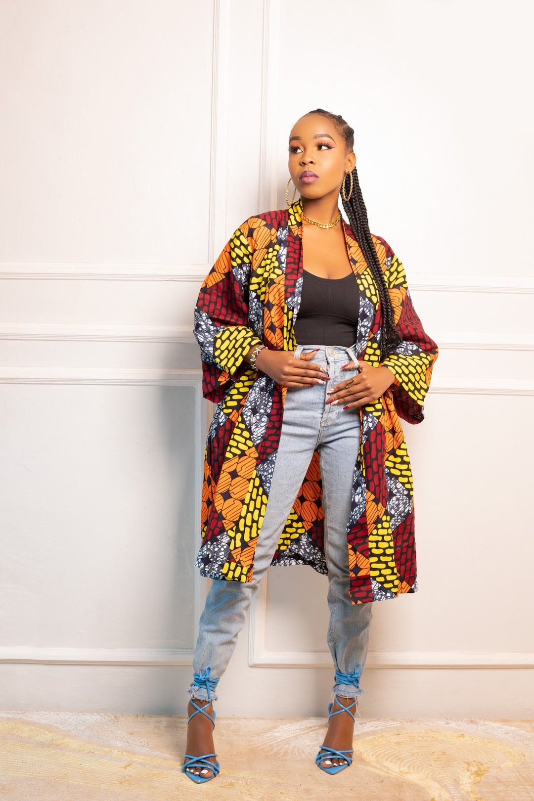 African Print Kimono, African Kimono for Women, African Print Kimono, Ankara Duster, Ankara ...