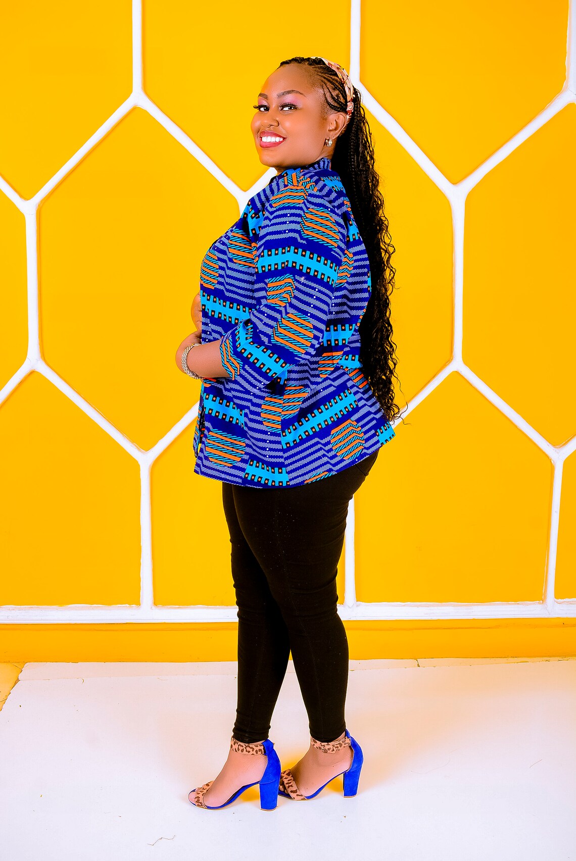 AFRICAN PRINT Blouse, Africa Blouse, Kitenge African Clothing for Women ...