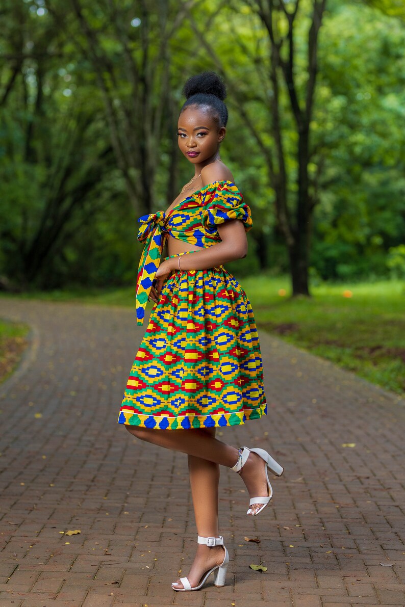 African Print 2 Piece Set For Women Ankara Two Piece Set Ankara Crop