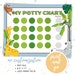 Printable Potty Chart, Potty Training Chart, Potty Reward Chart, Potty ...