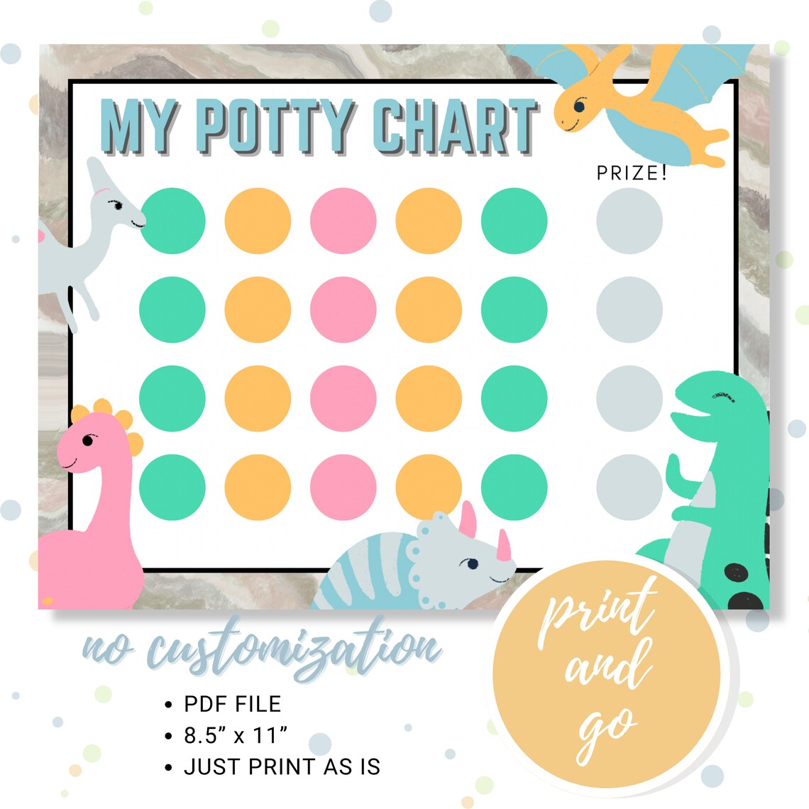 Printable Potty Chart, Potty Training Chart, Potty Reward Chart, Potty ...