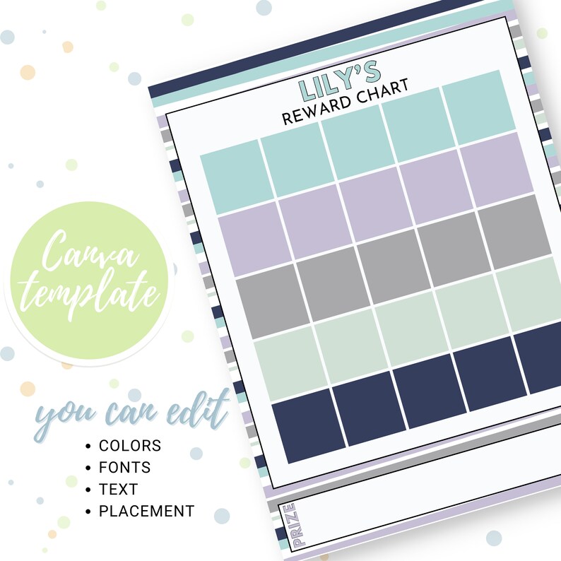 Kids Reward Chart, Printable Reward Chart for Kids, Sticker Chart ...