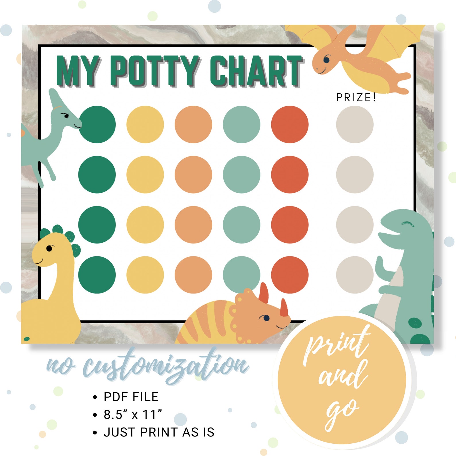 Printable Potty Chart, Potty Training Chart, Potty Reward Chart, Potty ...