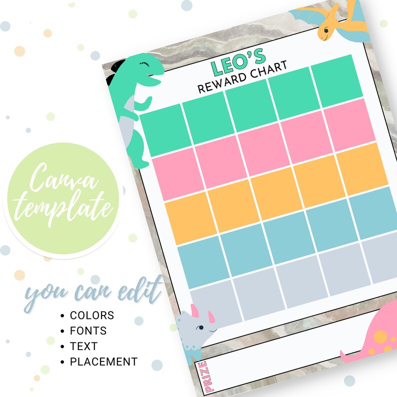 Kids Reward Chart, Printable Reward Chart for Kids, Sticker Chart ...