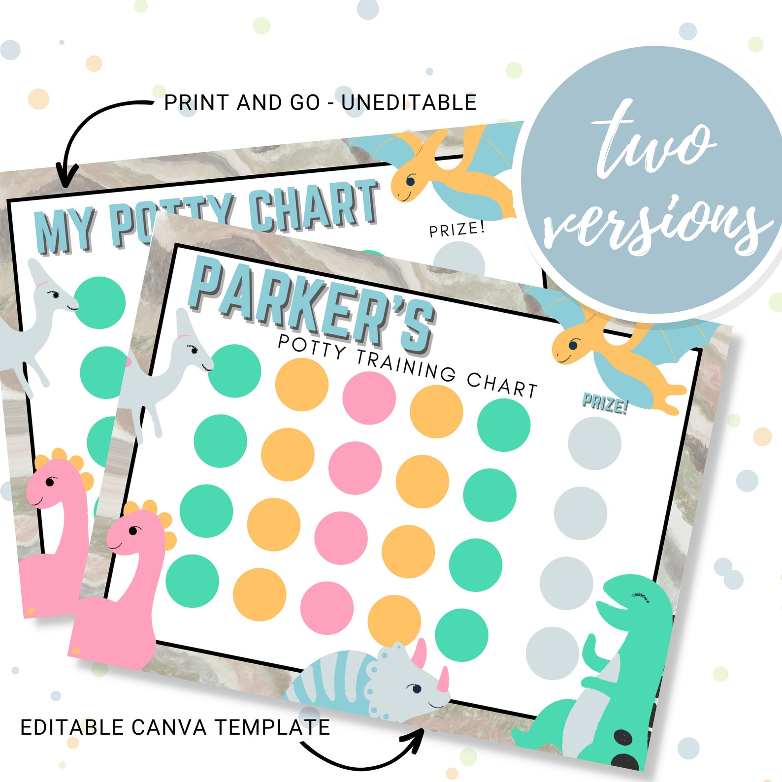 Printable Potty Chart, Potty Training Chart, Potty Reward Chart, Potty ...