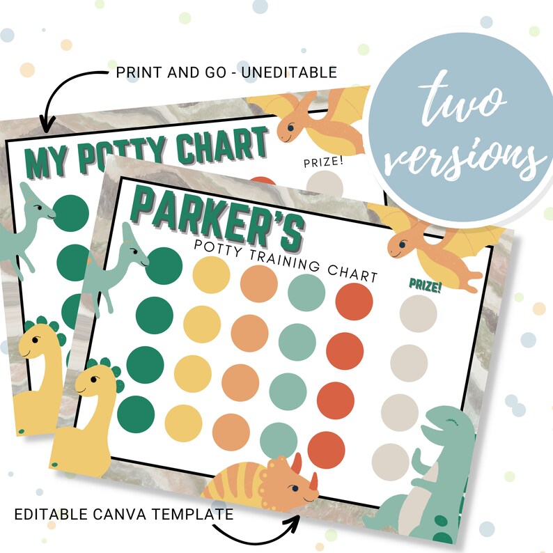Printable Potty Chart, Potty Training Chart, Potty Reward Chart, Potty ...