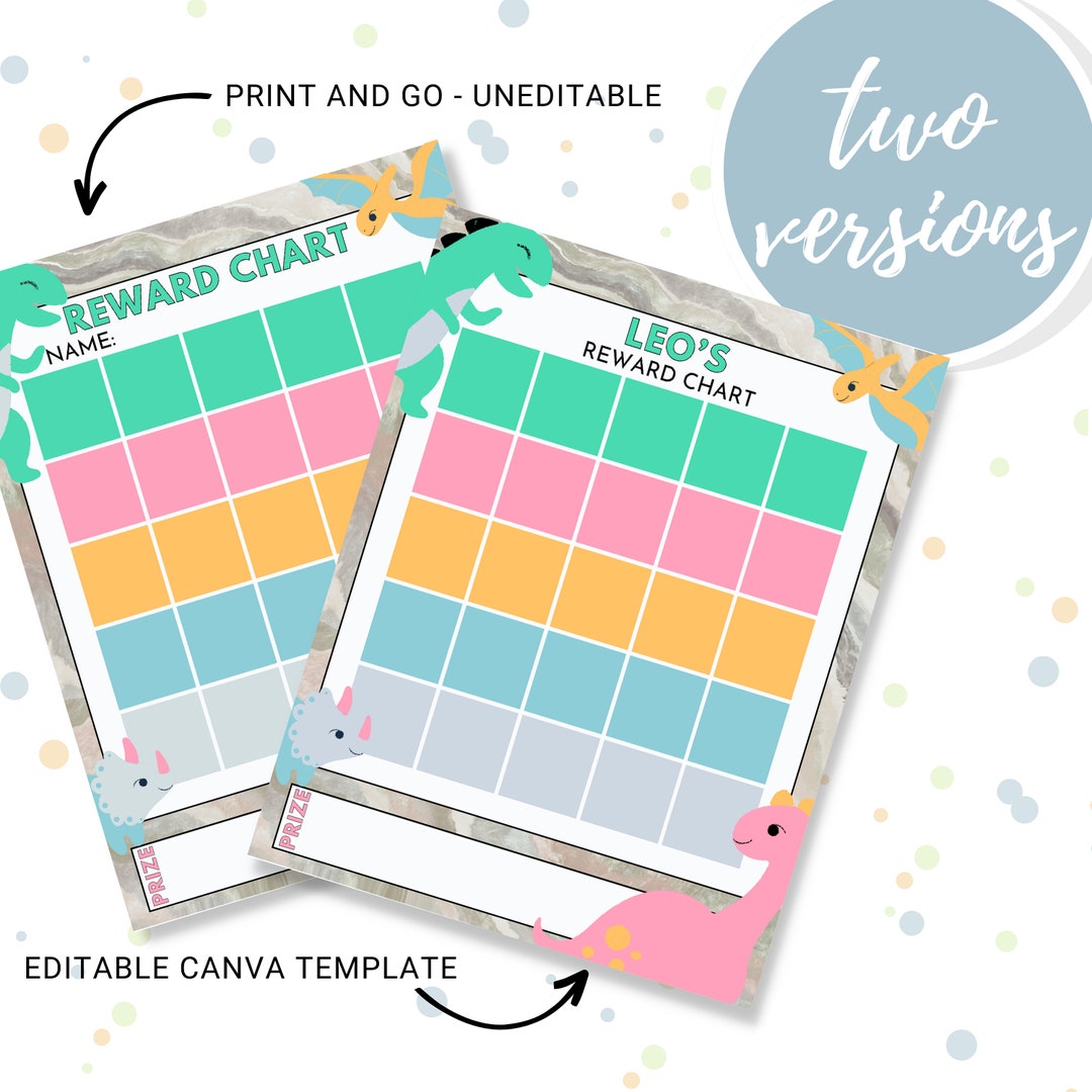 Kids Reward Chart, Printable Reward Chart for Kids, Sticker Chart ...