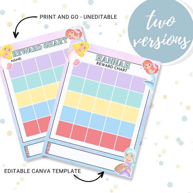 Kids Reward Chart, Printable Reward Chart for Kids, Sticker Chart ...